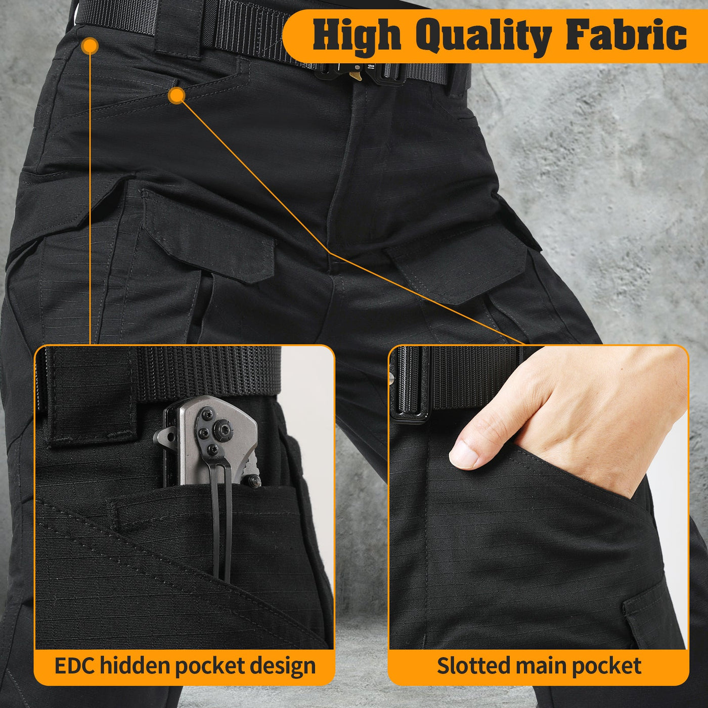 Archon IX8 Outdoor Waterproof Tactical Pants-Black – Tactical World ...