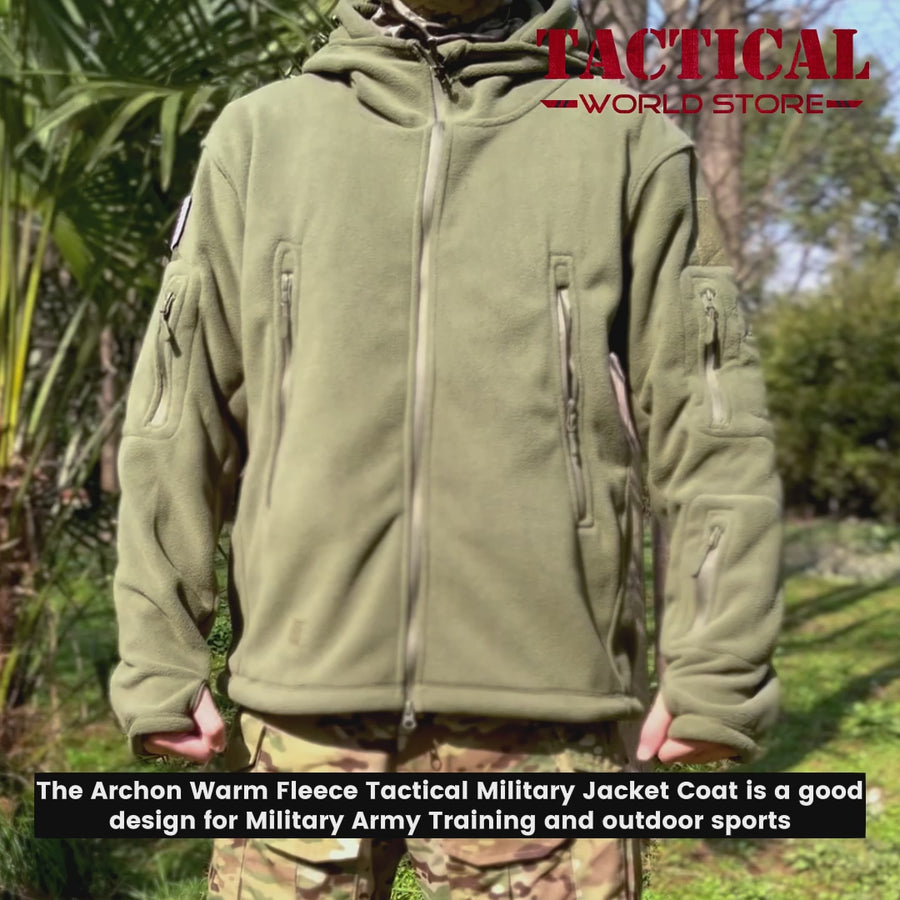 Archon Warm Fleece Hooded Tactical Military Jacket Coat – TWS USA